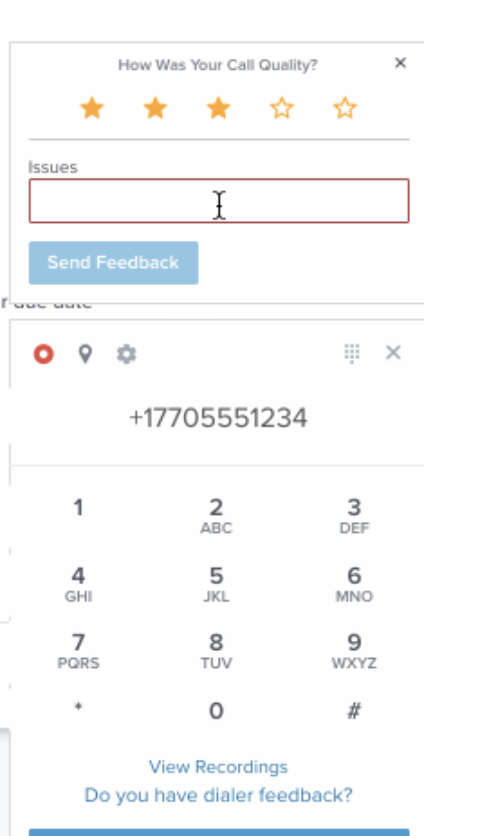 Call Status, Alerts, and Ratings
