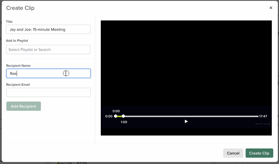 Create and Send Clips