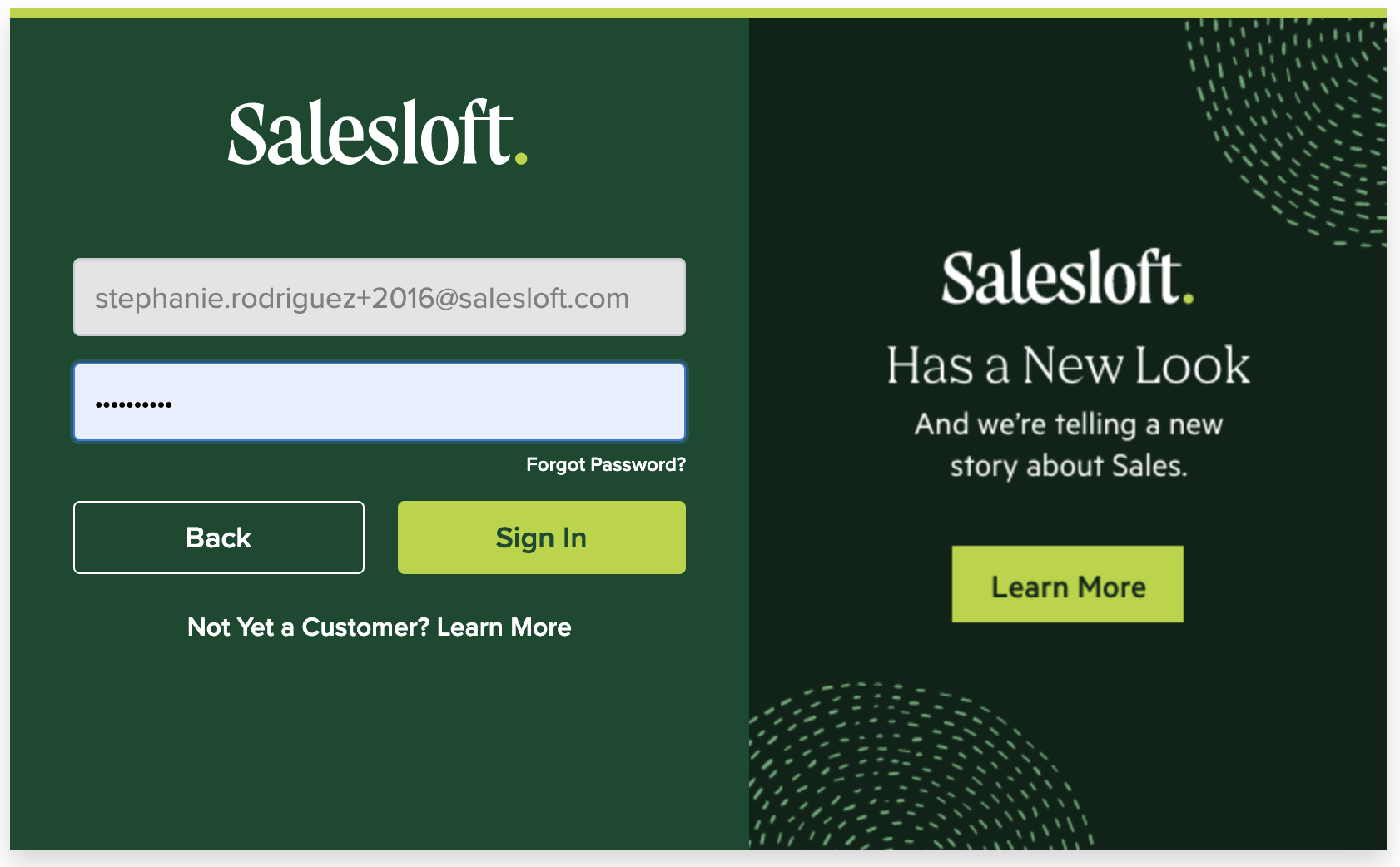 Sign Into Salesloft