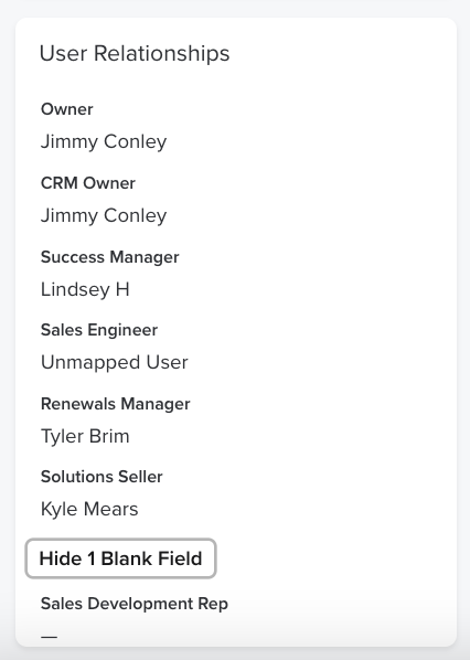 User Relationship Fields: Account-Based Team Selling