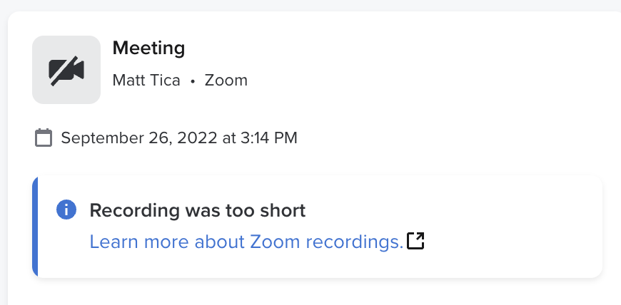 Conversations Zoom API Integration FAQs
