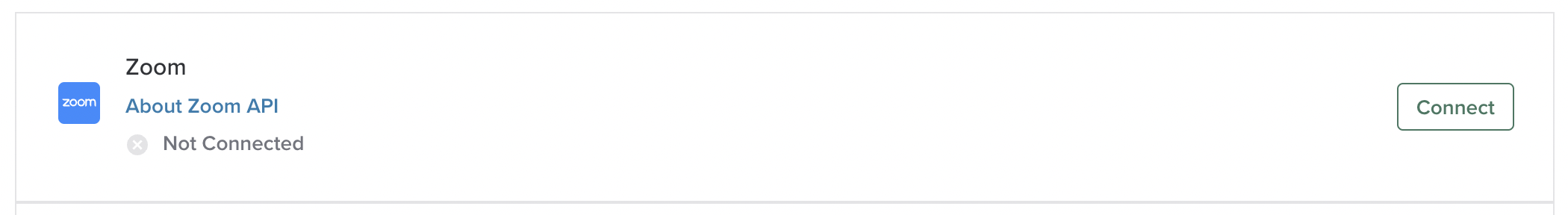 Conversations Zoom API Integration
