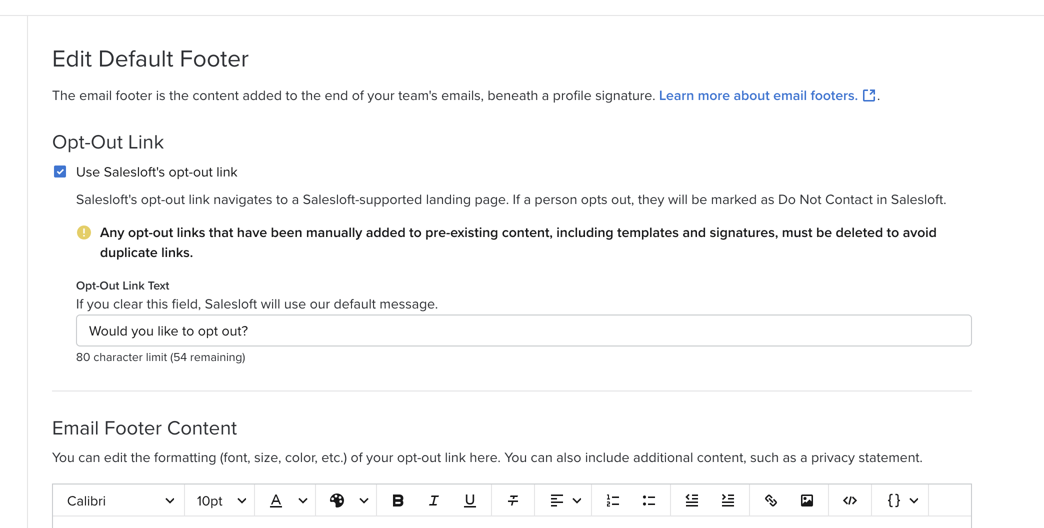 Manage General Settings