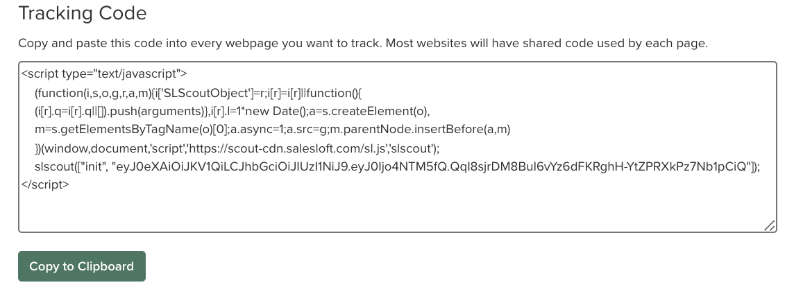 Enable Live Website Tracking