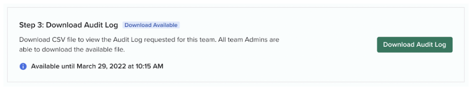 Manage Audit Logs