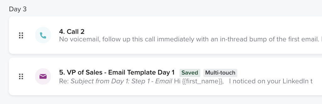 Multi-Touch Cadence Workflows