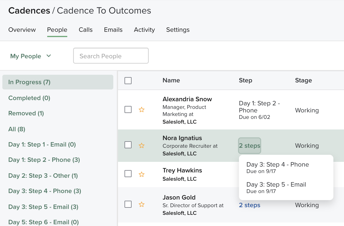 Multi-Touch Cadence Workflows