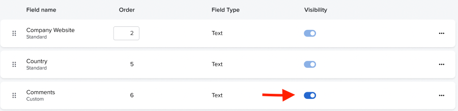 Person Field Configuration