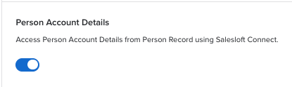 Salesforce Person Account with Salesloft