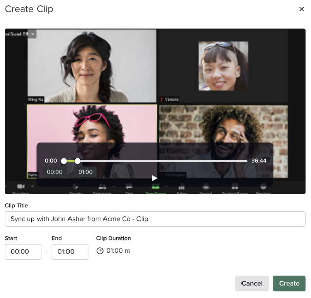 Create and Send Clips in Conversations