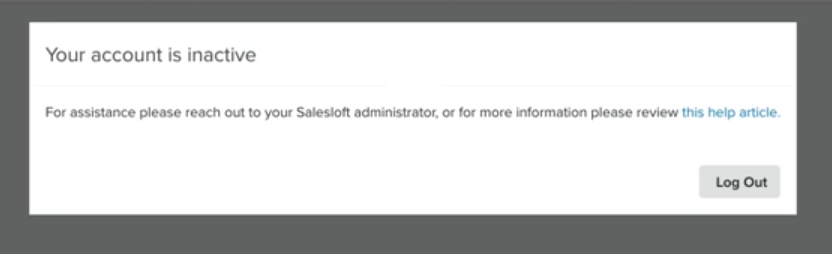 Logins with an Inactive Account
