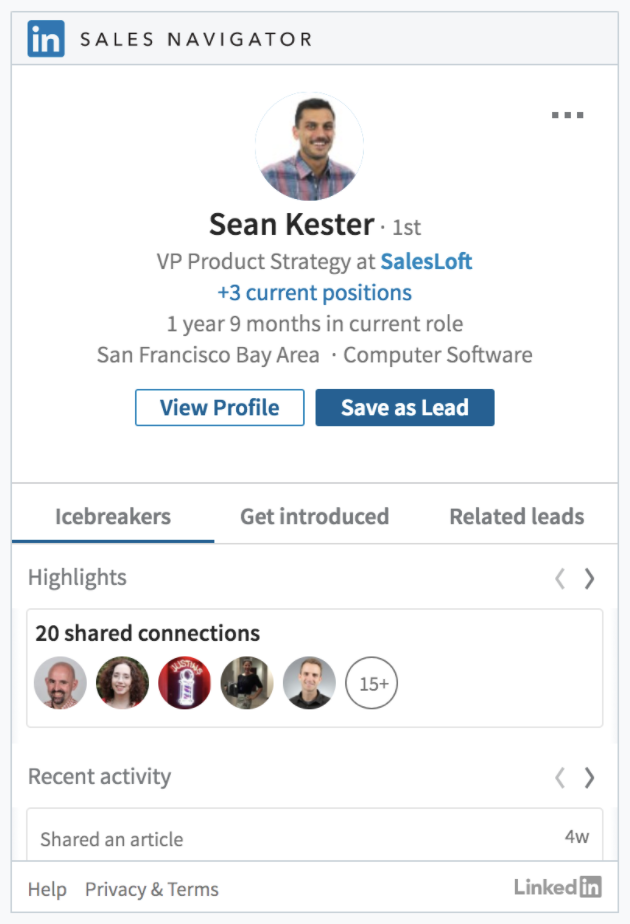 LinkedIn Sales Navigator