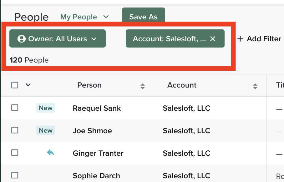 Select Account Actions from the Accounts Page