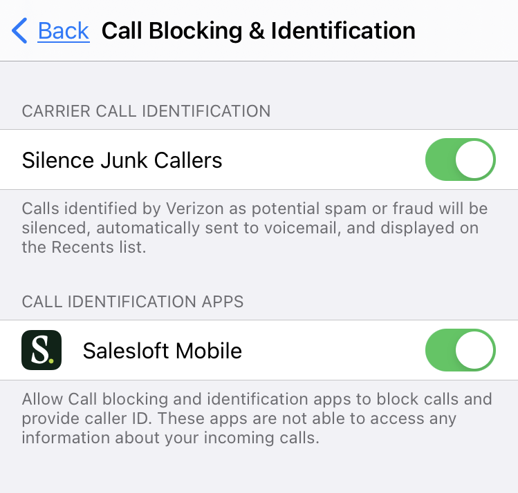 Receiving a Call with Salesloft Mobile