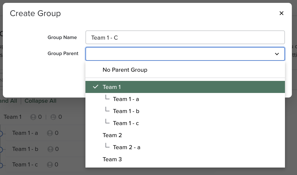 Manage Groups and Hierarchy