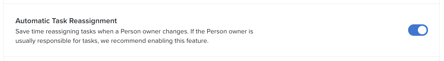 Manage Cadence and Tasks Settings
