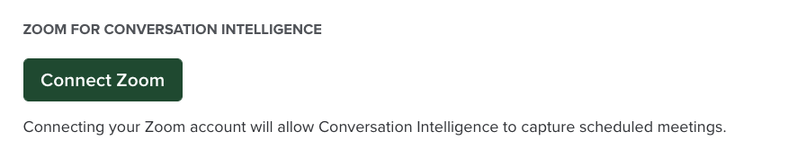 Conversation Intelligence Troubleshooting Guide