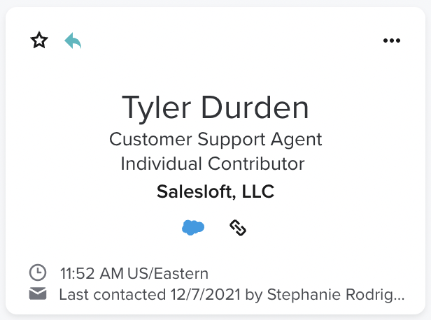 Person Profile Page Overview