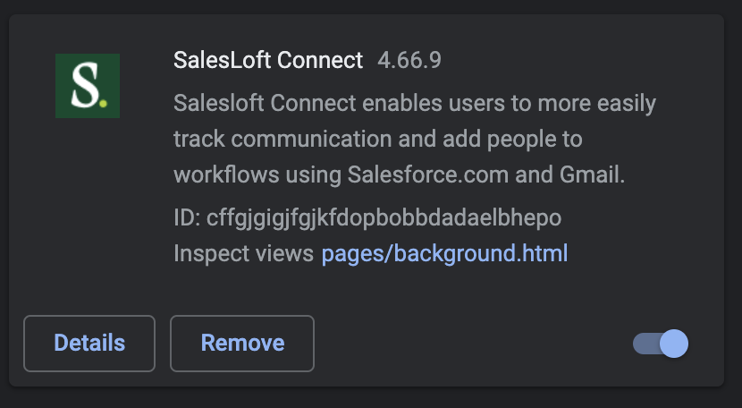 Download the Salesloft Chrome Extension