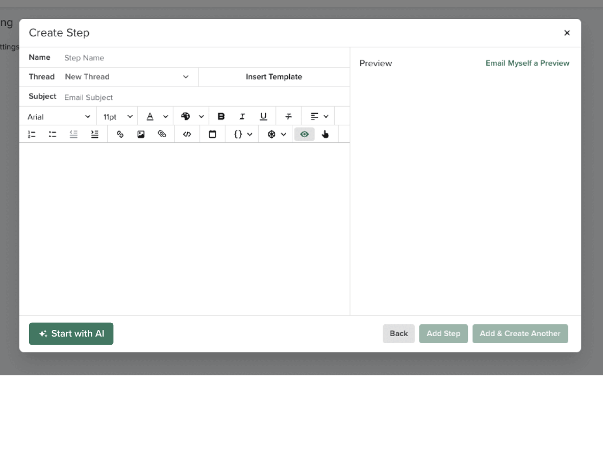 Draft an Email Step with AI