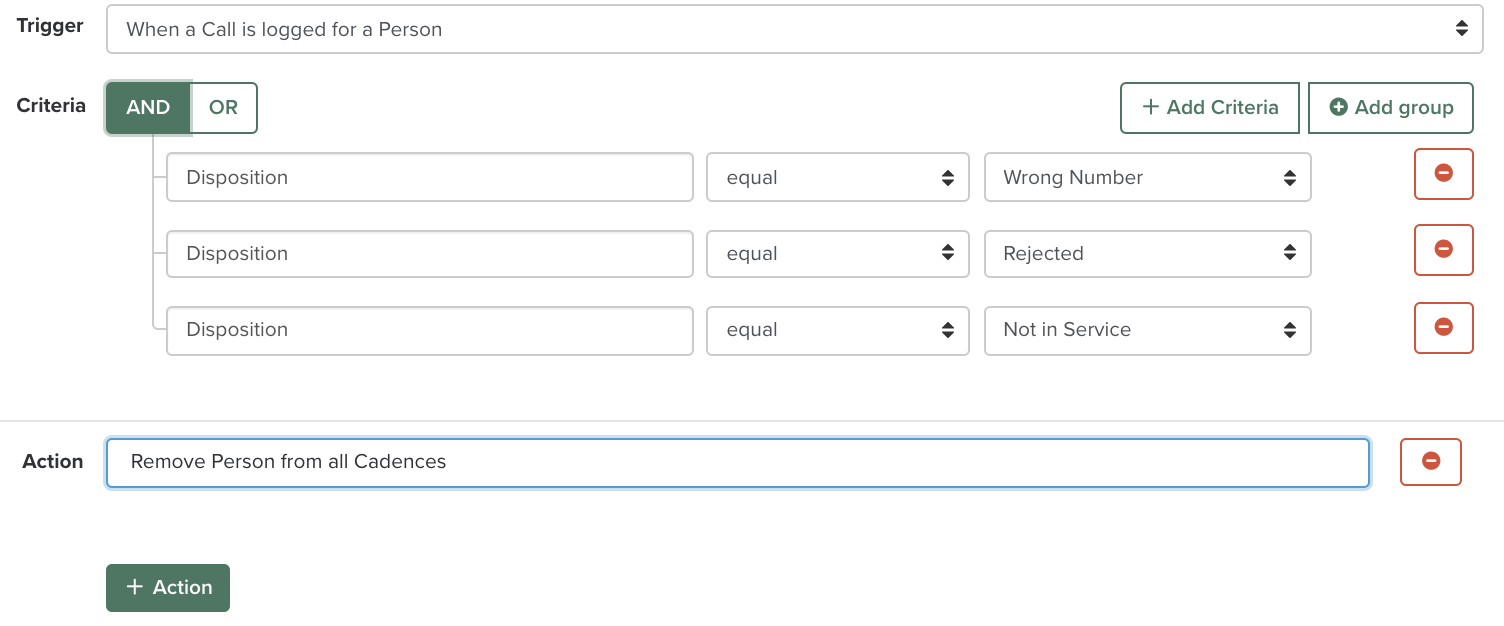 Automation Rule Criteria