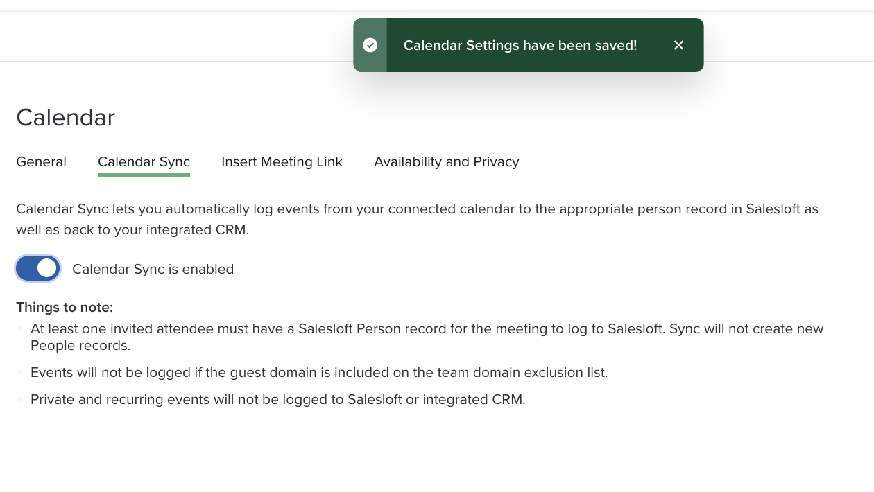 Set Up Calendar Sync