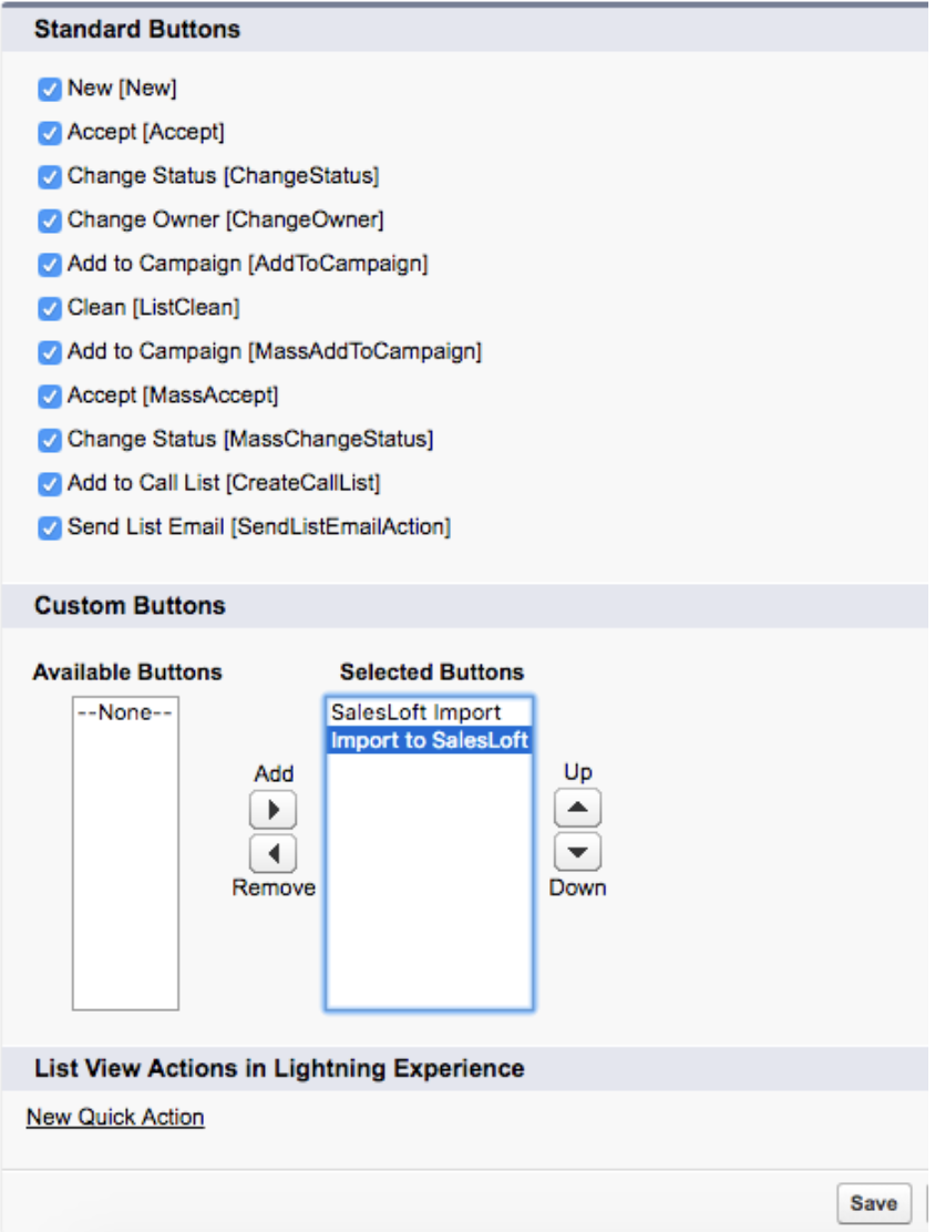 Custom View Import Buttons in Salesforce