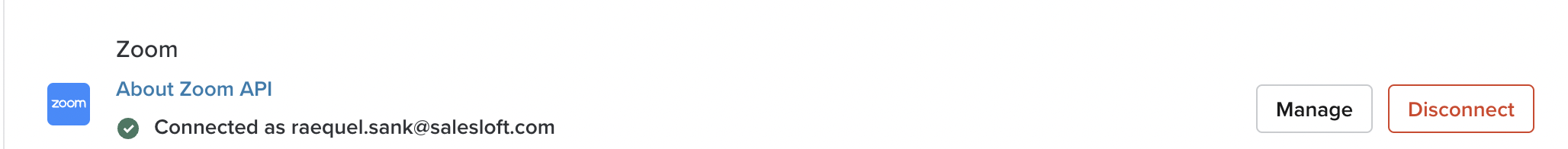 Conversations Zoom API Integration