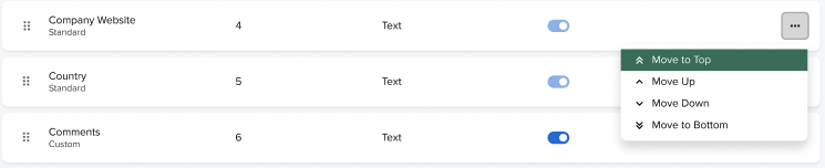 Person Field Configuration