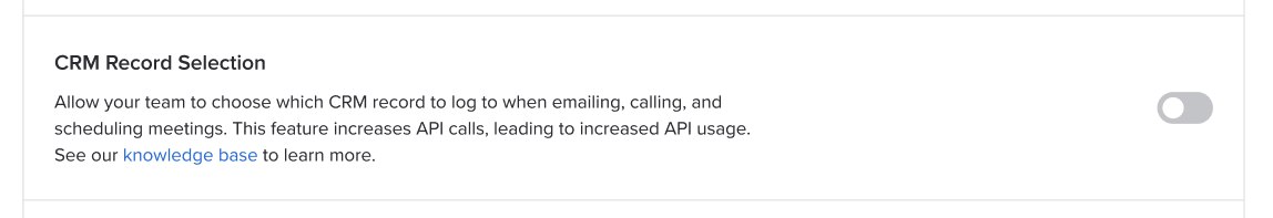 Manage CRM Team Settings