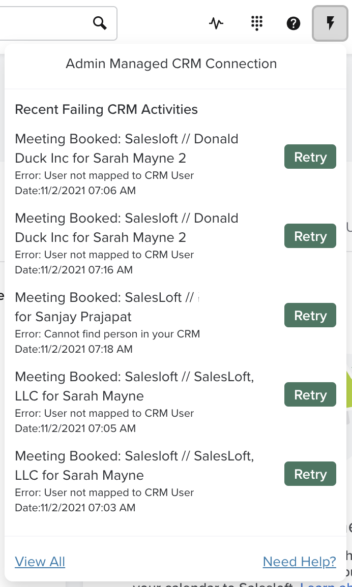 CRM Notifications