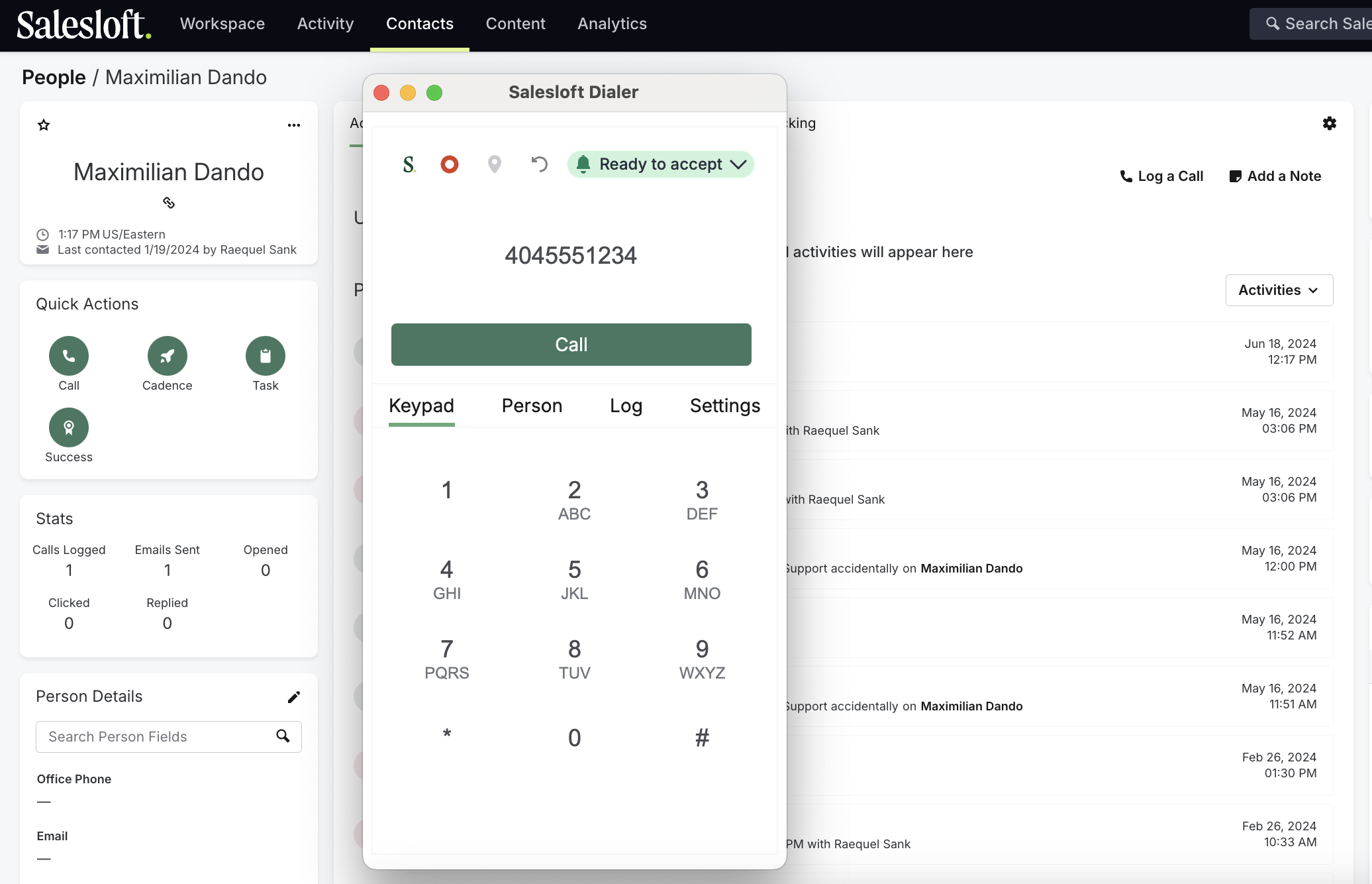 Salesloft Chrome Extension Overview