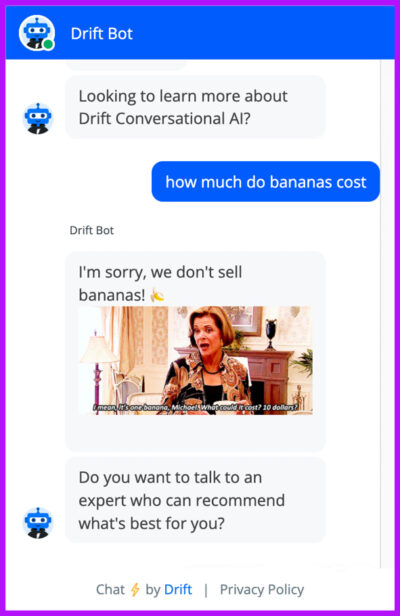 Drift - How to use Conditional Responses in Custom AI topics for Marketing