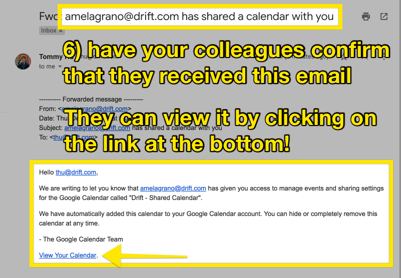 Drift - How to Setup A Shared Calendar with Drift and Gmail