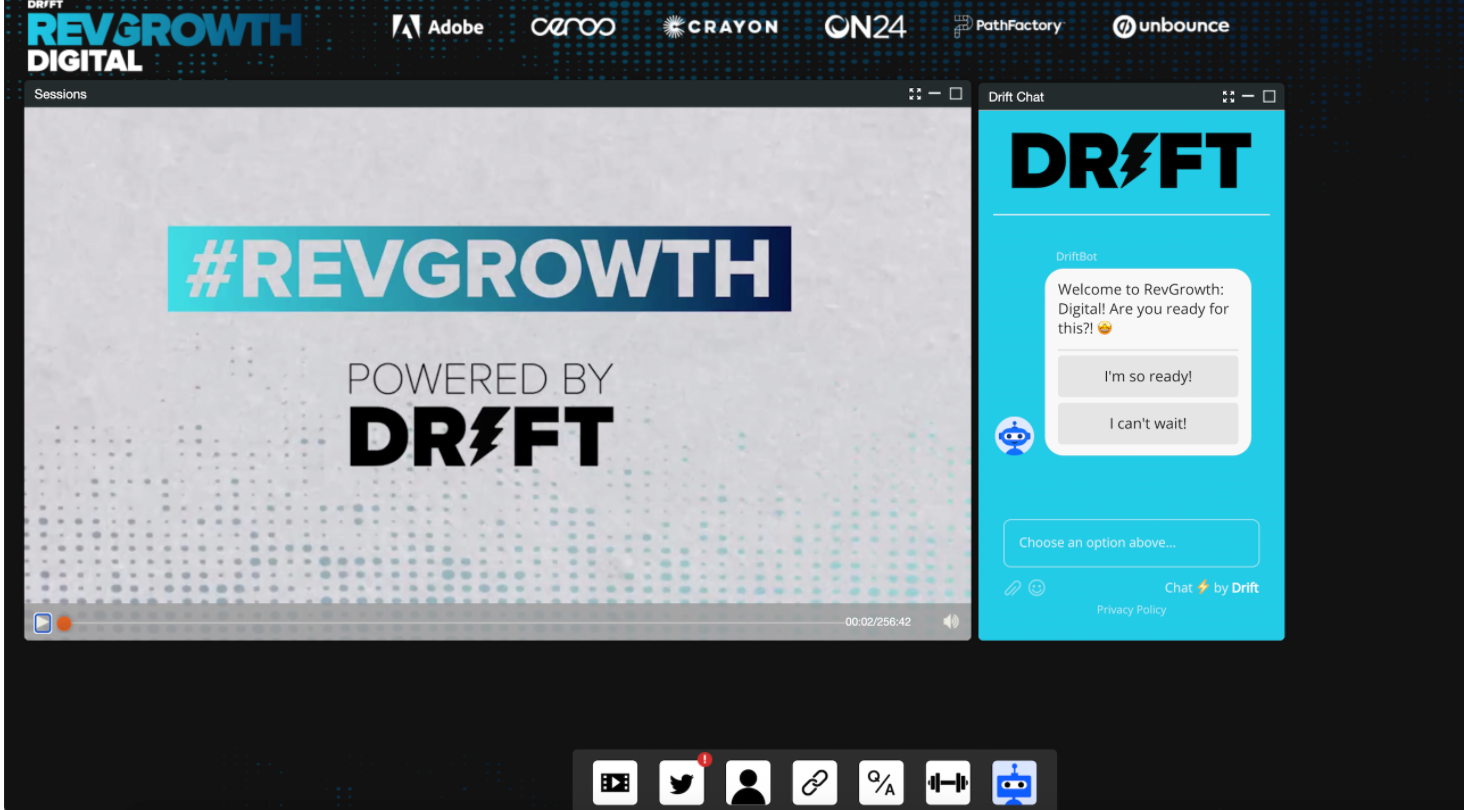 Drift - How to Add Drift to your ON24 Audience Console, Engagement Hub, and Target Pages