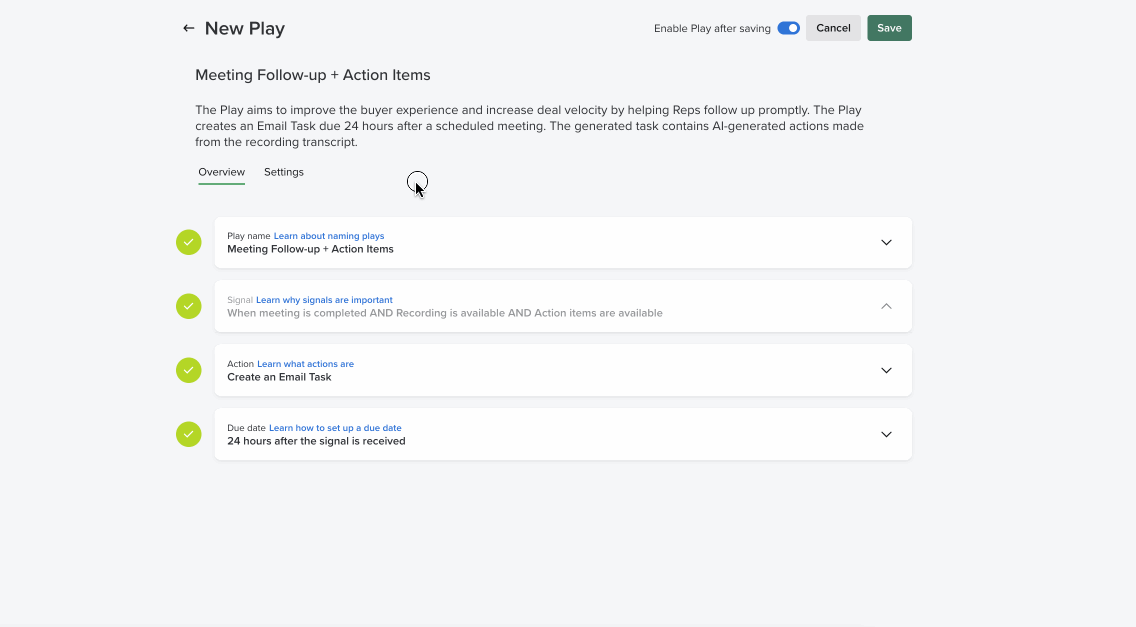Create a Play