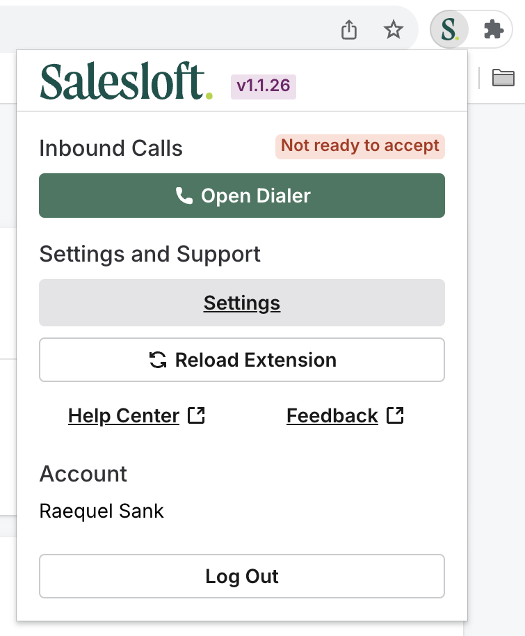 Salesloft Chrome Extension Overview