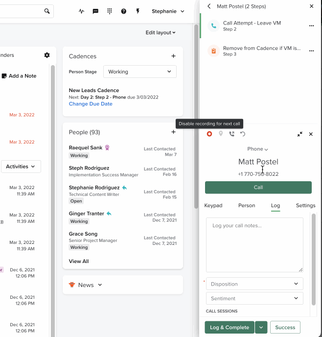 Multi-Touch Cadence Workflows