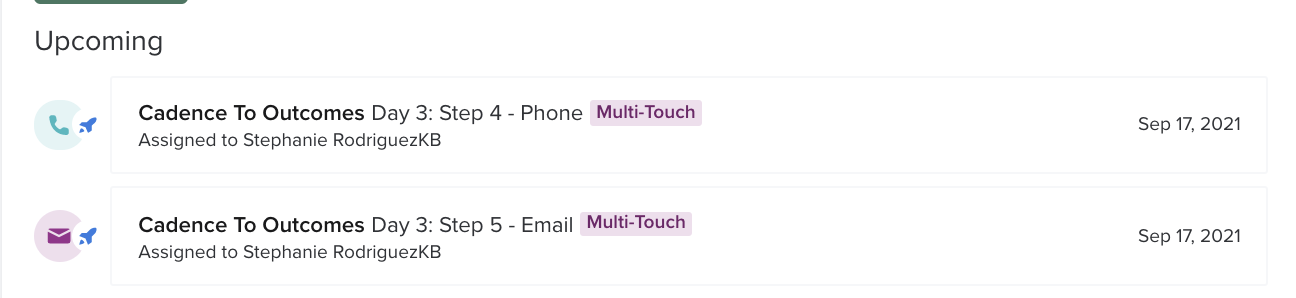 Multi-Touch Cadence Workflows