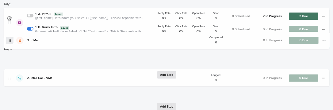Create Multi-Touch Cadence Workflows
