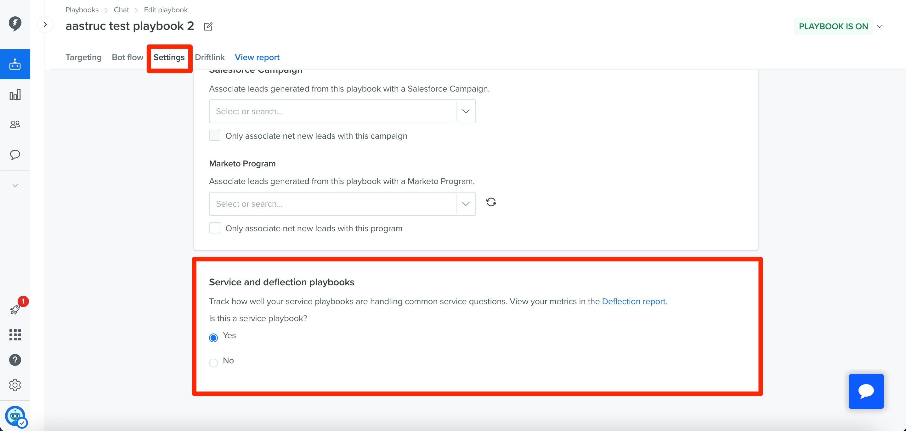 Drift - Conversational Service KPI Metrics Dashboard