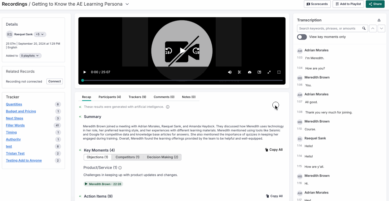 Request a Conversation Score
