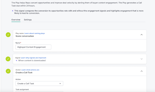 Signal Conversion Insight & Play from Command Center
