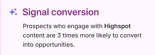 Signal Conversion Insight & Play from Command Center