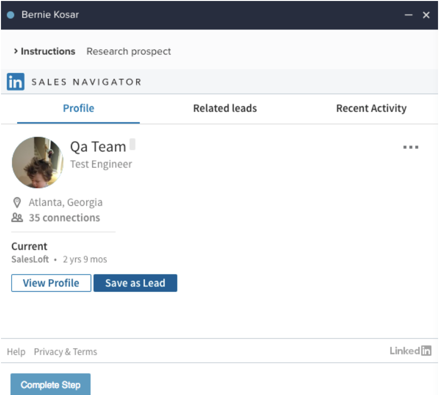 LinkedIn Sales Navigator