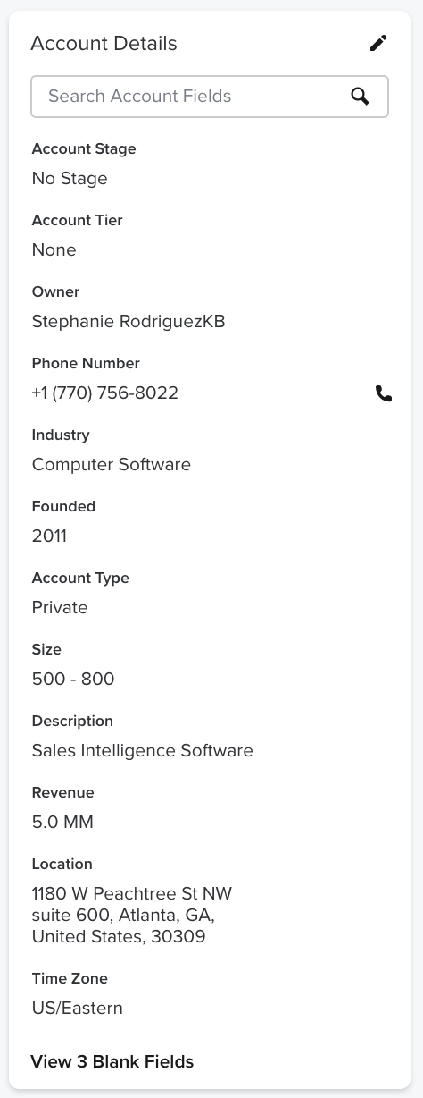 Edit Account Details