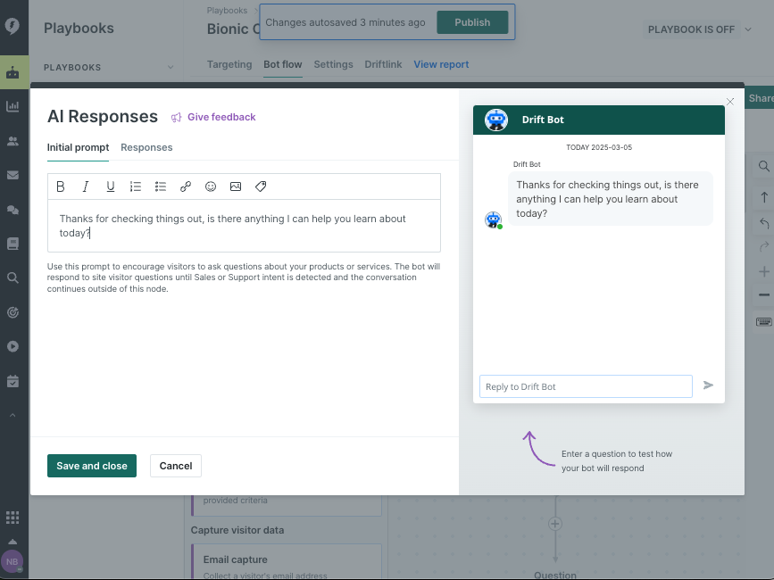 Drift - Build a Bionic Chatbot
