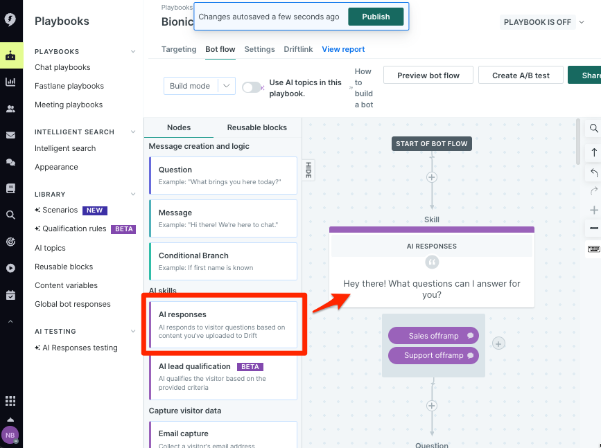 Drift - Build a Bionic Chatbot