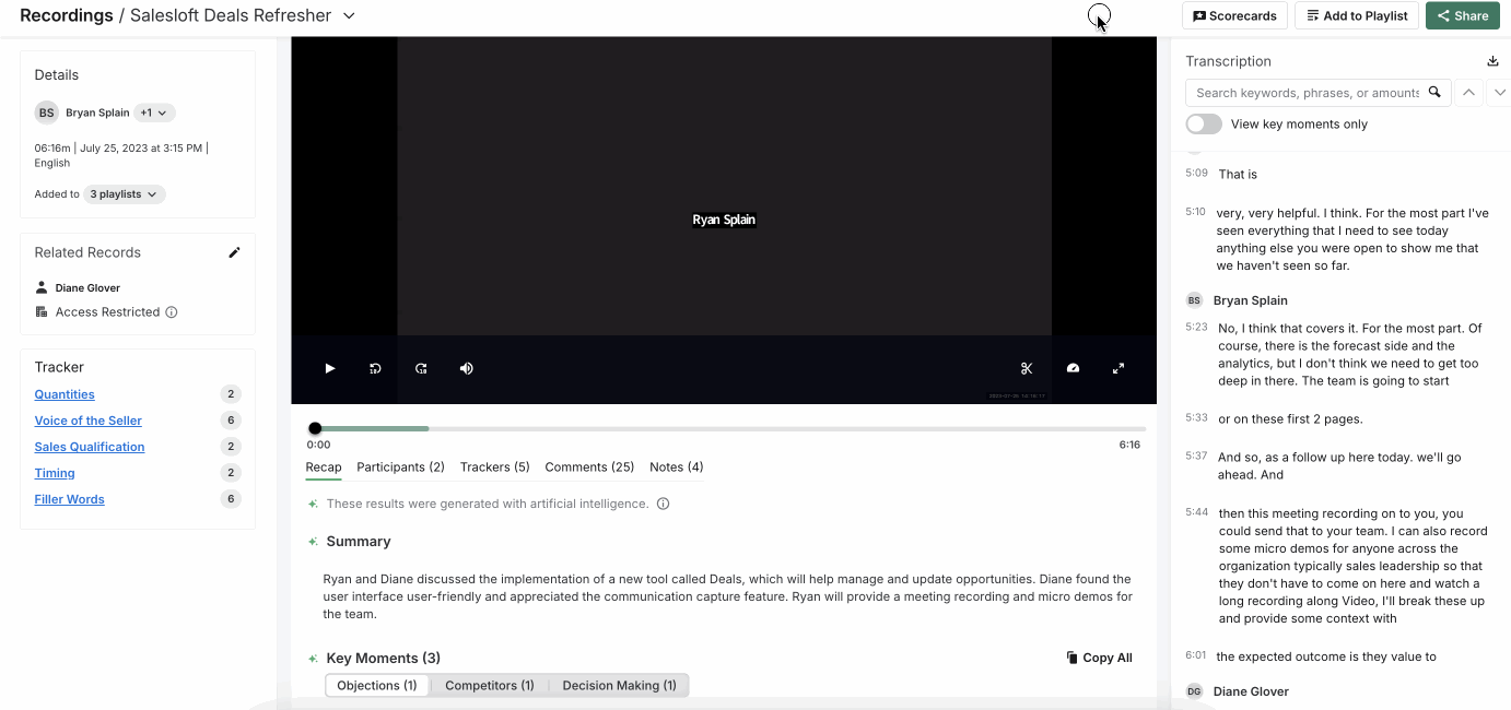 Score a Conversation