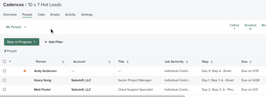 Change a Person's Cadence Step Due Date